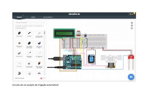 Circuito De Um Projeto De Irrigação Com Arduíno Pdf