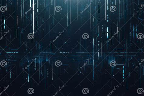 An Abstract Futuristic Digital Background With Falling Lines Of Code