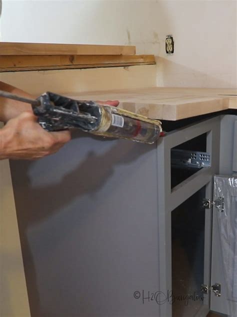 How To Make A Diy Wood Countertop H2obungalow