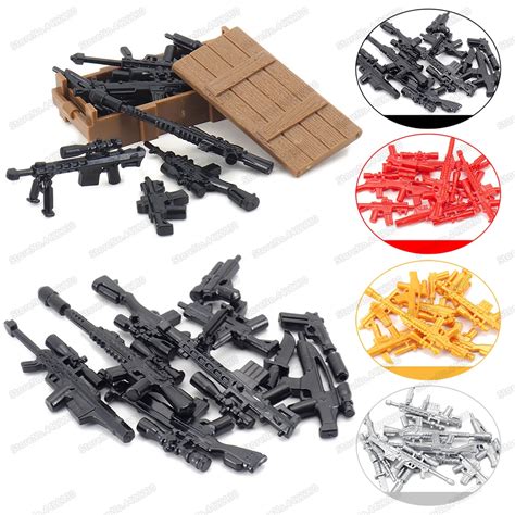 조립 군사 무기 M82a1 소총 세트 육군 빌딩 블록 Ww2 군인 수치 장비 Moc 전장 모델 아동 선물 장난감블록