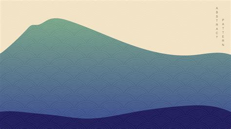 Japanese Background With Traditional Decoration Pattern Vector Oriental Banner Design With