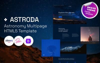 Cosmos Landing Theme Website Template TemplateMonster