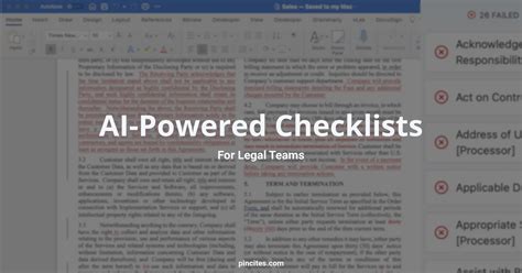 supercharge legal with ai powered checklists pincites blog