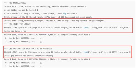 How To Investigate Mysql Deadlocks Insert On Duplicate Deadlock One