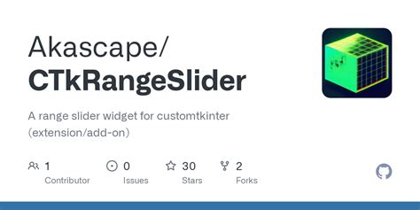 GitHub Akascape CTkRangeSlider A Range Slider Widget For Customtkinter Extension Add On