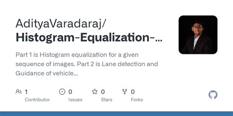 Github Adityavaradarajhistogram Equalization And Lane Detection And