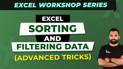 Data Sorting And Filtering In Excel Basic And Advanced Youtube