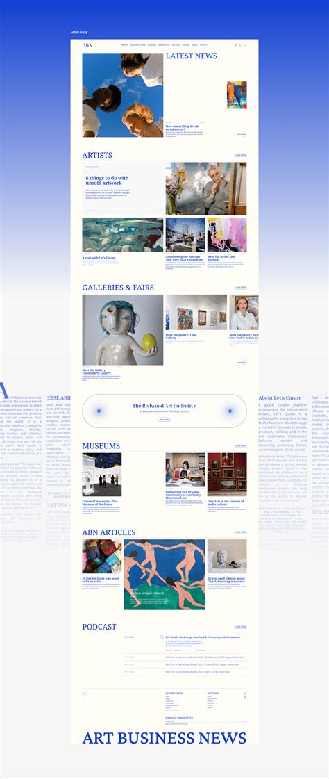 news website redesign concept behance