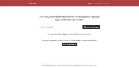 arxivの論文をhtml化してwebページ形式で読めるようにしてくれるサイト「arxiv vanity」 idea atoz