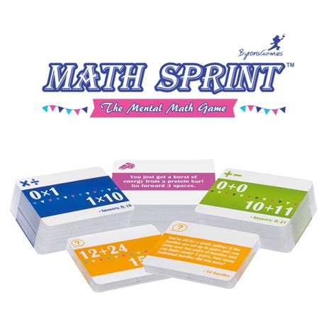 Byrons Games Math Sprint Board Game Print At Home