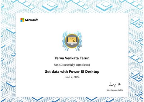 Powerbi Dataanalytics Certification Continuouslearning Microsoft Venkata Tharun