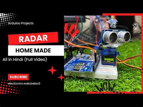 How To Make RADAR With Arduino Arduino Project DIY Radar With Ultrasonic Sensor HINDI Diy