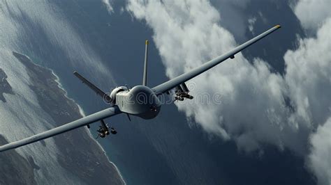 Military Reconnaissance Drone With Ai Powered Computer Vision Processing Aerial Footage To