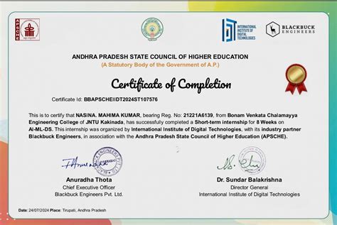 Apsche Internship Learning Growth Experience Mahima Kumar