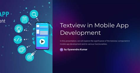 Textview In Mobile App Development