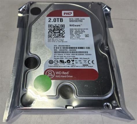 Western Digital WD20EFRX-68AX9N0 RED NAS 2TB 3.5" 64MB Cache HDD | eBay