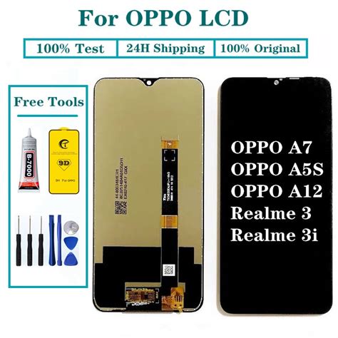 Original LCD Display For OPPO A S OPPO A OPPO A Realme Realme I Digital Touch Screen