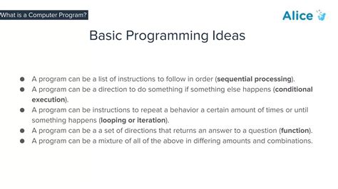 Programming In Alicepptx