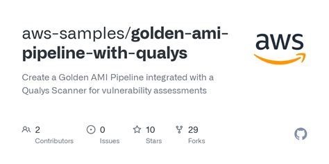 Github Aws Samplesgolden Ami Pipeline With Qualys Create A Golden Ami Pipeline Integrated