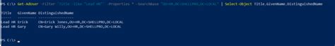 Get Aduser Title Using Powershell Shellgeek