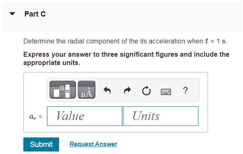 solved 1 of 3 a particle moves along a path defined by polar
