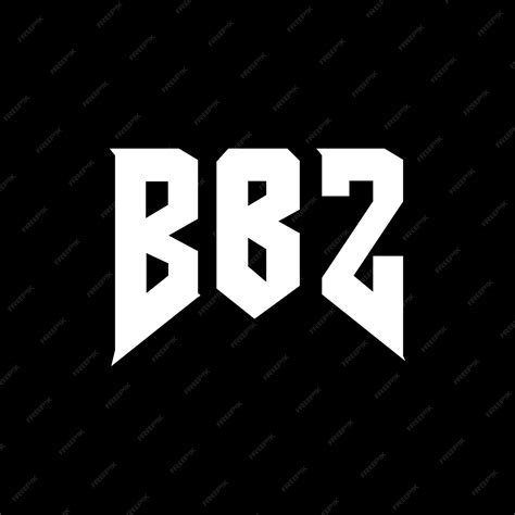 Premium Vector Bbz Letter Logo Design For Technology Company Bbz Logo Design Black And White