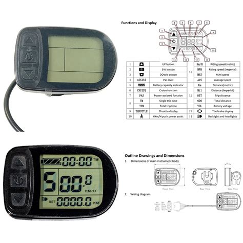 Kt Ebike 36 в 48 в 72 в Ebike Usb Lcd светодиодный контроллер панель Lcd 5 Lcd 3 Lcd 6 Lcd 8