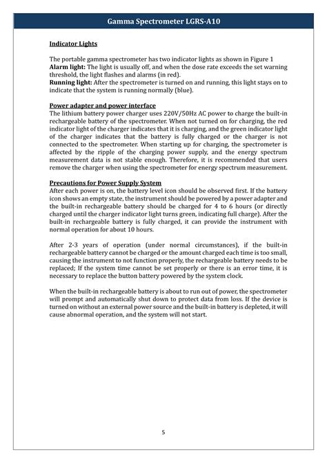 Gamma Spectrometer Lgrs A10 Operating Manual Labtron