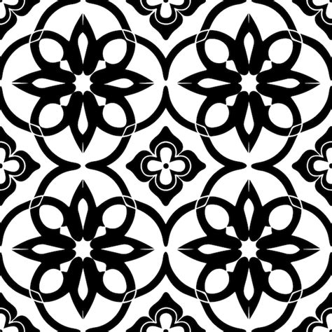 Premium Vector Black And White Geometric Tesselation Seamless Repeat Pattern Vector Premium Vector Black And White Geometric Tesselation Seamless Repeat Pattern Vector