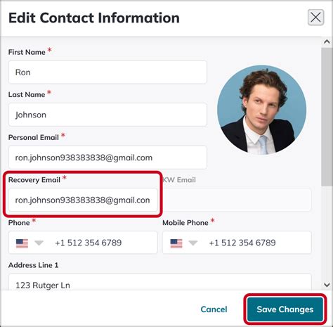 Look Up And Or Update An Associate S Password Recovery Email Address Leadership Answers