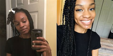 I Did A Box Braids Hairstyle At Home Editor Experiment PS Beauty
