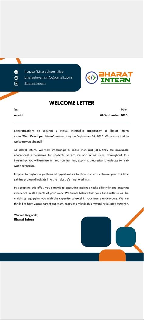 Aswini Karnati On Linkedin Bharatintern