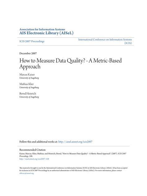 how to measure data quality a metric based approach pdf