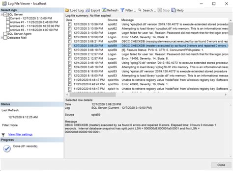 When Was The Last Known Good Dbcc Checkdb Integrity Check The Sero Group
