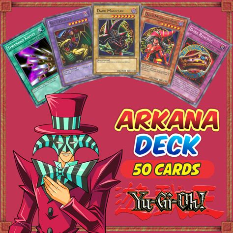 Arkana Deck Anime 50 Cards Yugioh Shopee Brasil