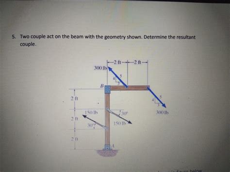 5 Two Couple Act On The Beam With The Geometry Shown Determine The Resultant Couple
