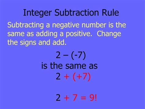 Adding Subtracting Integers Ppt