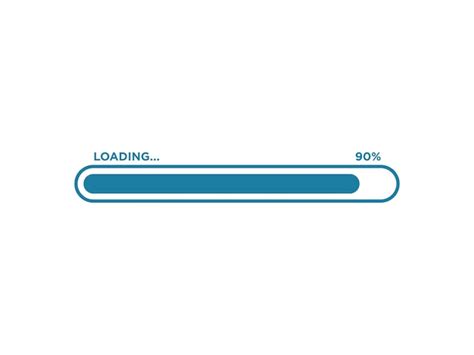 premium vector loading progress bar icon vector template