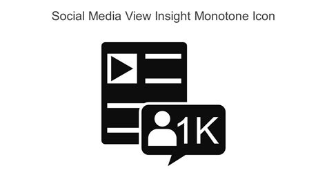 Social Media View Insight Monotone Icon In Powerpoint Pptx Png And Editable Eps Format Ppt Template