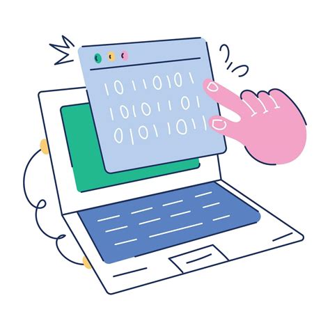 Web Programming Doodle Mini Illustration Vector Art At Vecteezy