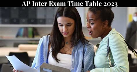 AP Inter Exam Time Table St Nd Year Inter Exam Dates Bie Ap Gov In