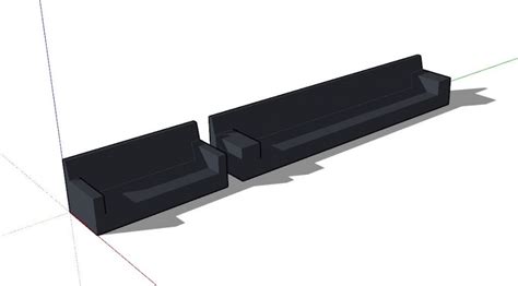 Simple Looking Design Courtyard Sofa 3d Model Skp Format Thousands