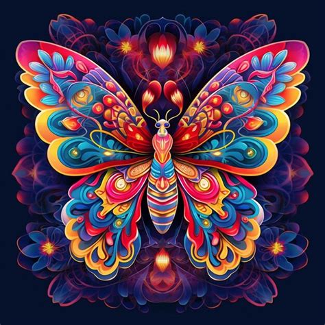 Premium Photo Majestic Butterfly With Fully Visible Symmetrical Wings