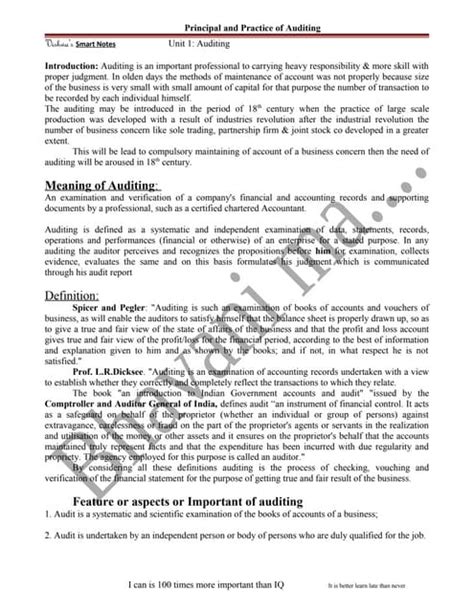 Auditing Introduction To Auditing Ppt