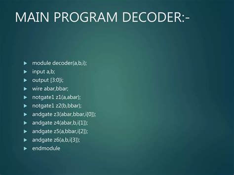 2 X4 Decoder Using Switch Level Alok Singh Kanpur Pptx