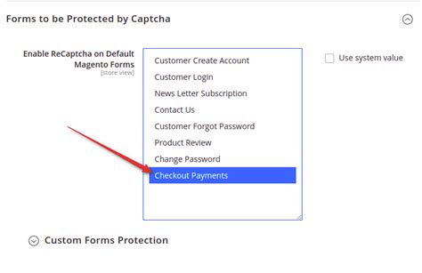 can i add recaptcha on the checkout forms