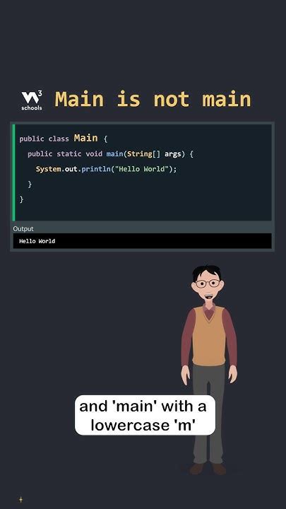 Java Syntax Part 1 Class And Names W3schools Java Programming