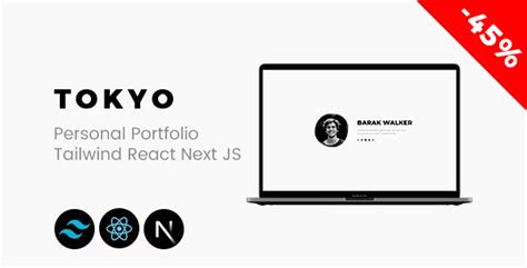 Tokyo Tailwind CSS Personal Portfolio React Next JS Template By CodeeFly