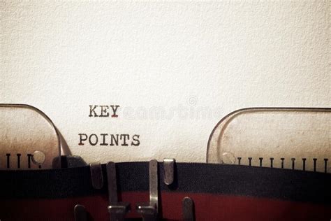 Key Points Text Stock Photo Image Of Vintage Message 211550294