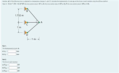 Solved Take α 2×10−5 Ea 2×104kn The Cross Section Area Of